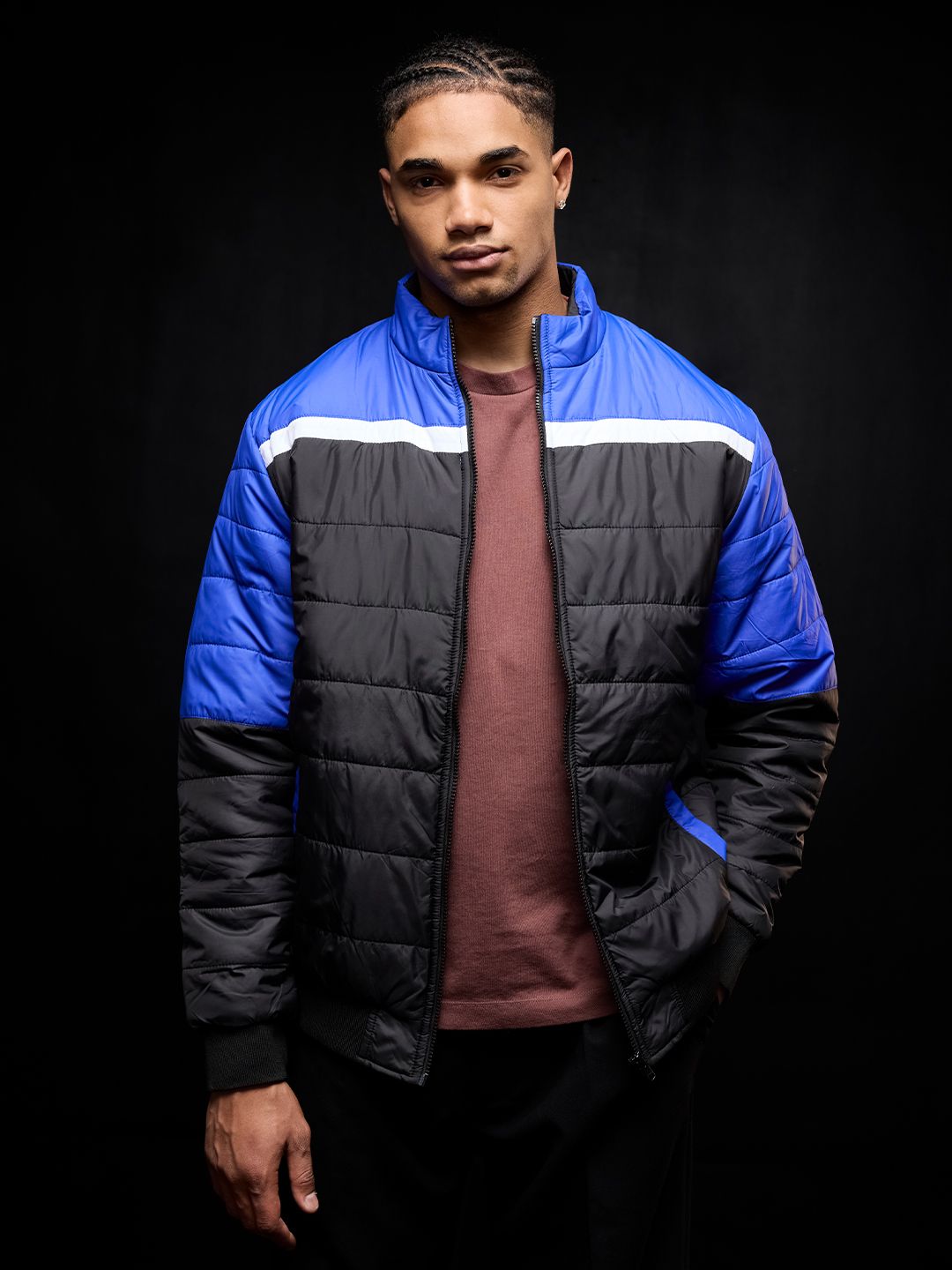 Buy Official Solids: Colorblock Puffer Jackets Online