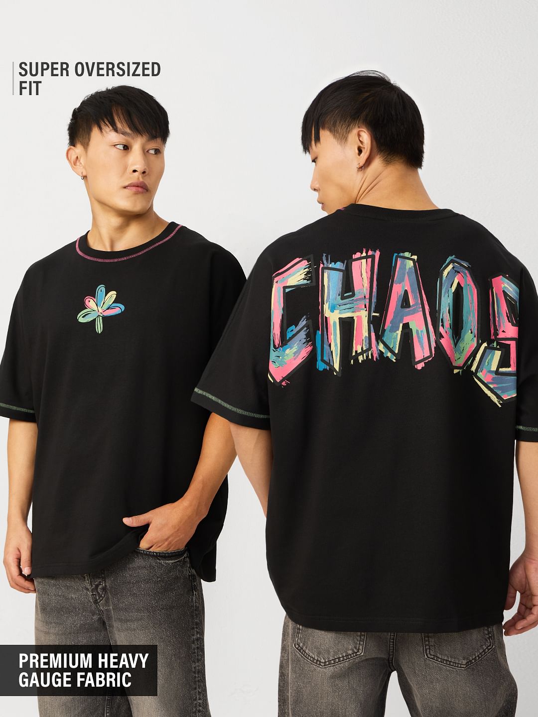 Buy Tss Originals Chaos Oversized T Shirts Online