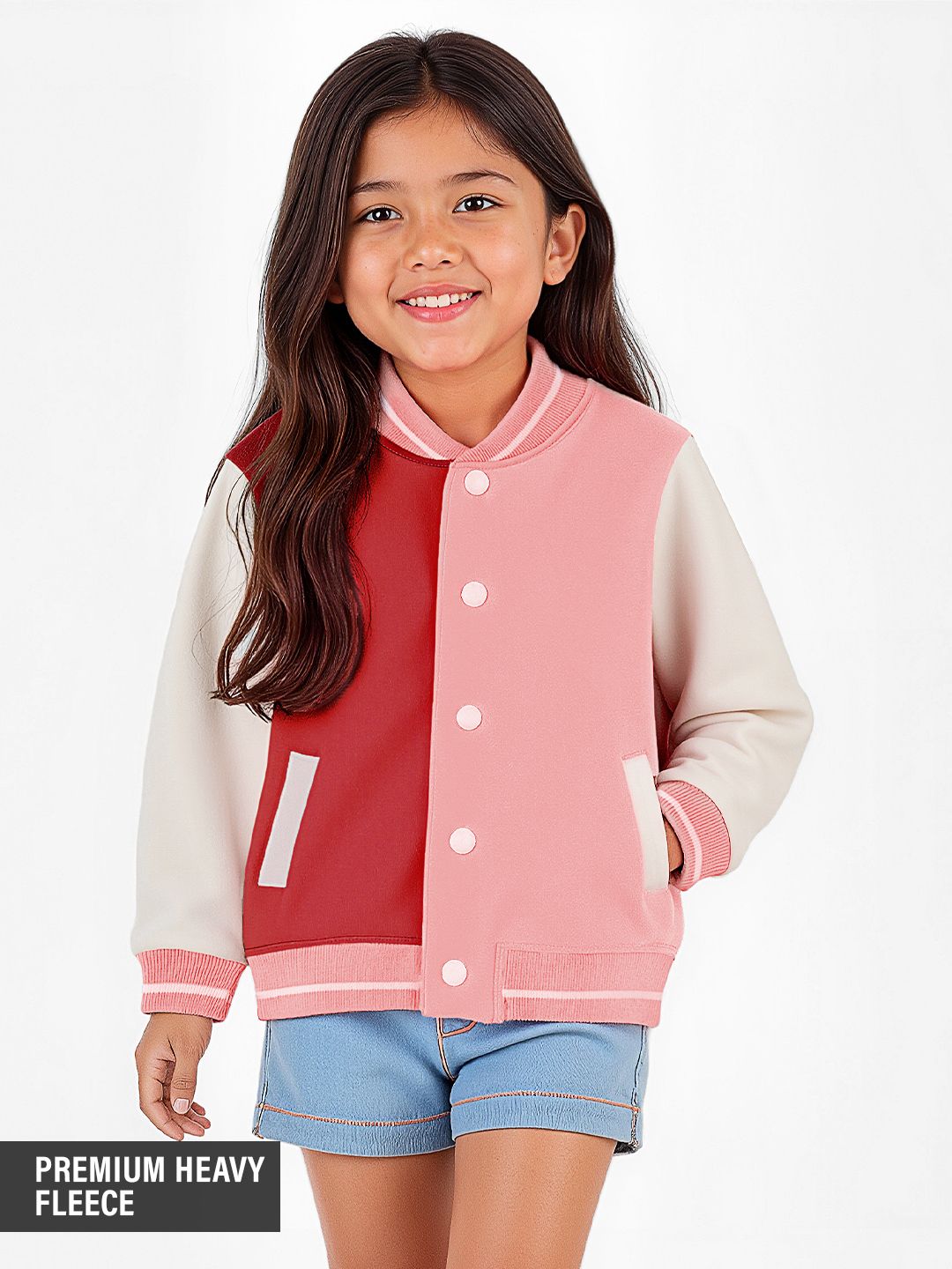 Buy TSS Originals: Strawberry Ice Girls Cotton Varsity Jackets online ...