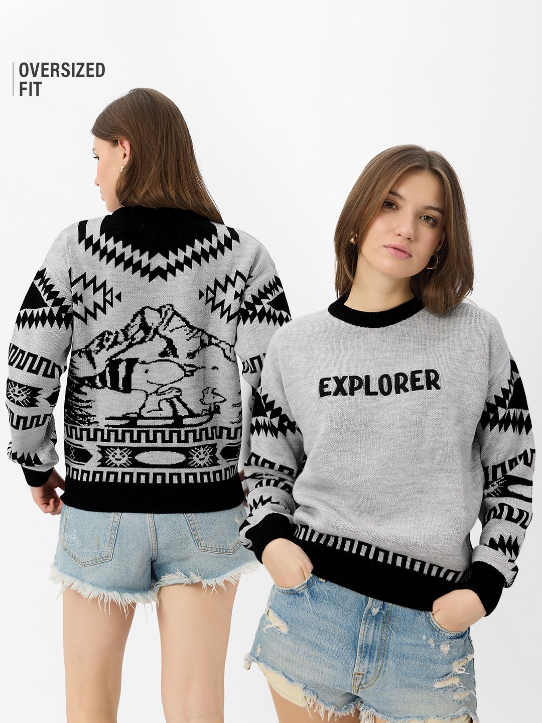 Buy Peanuts: Explorer Womens Oversized Sweaters Online