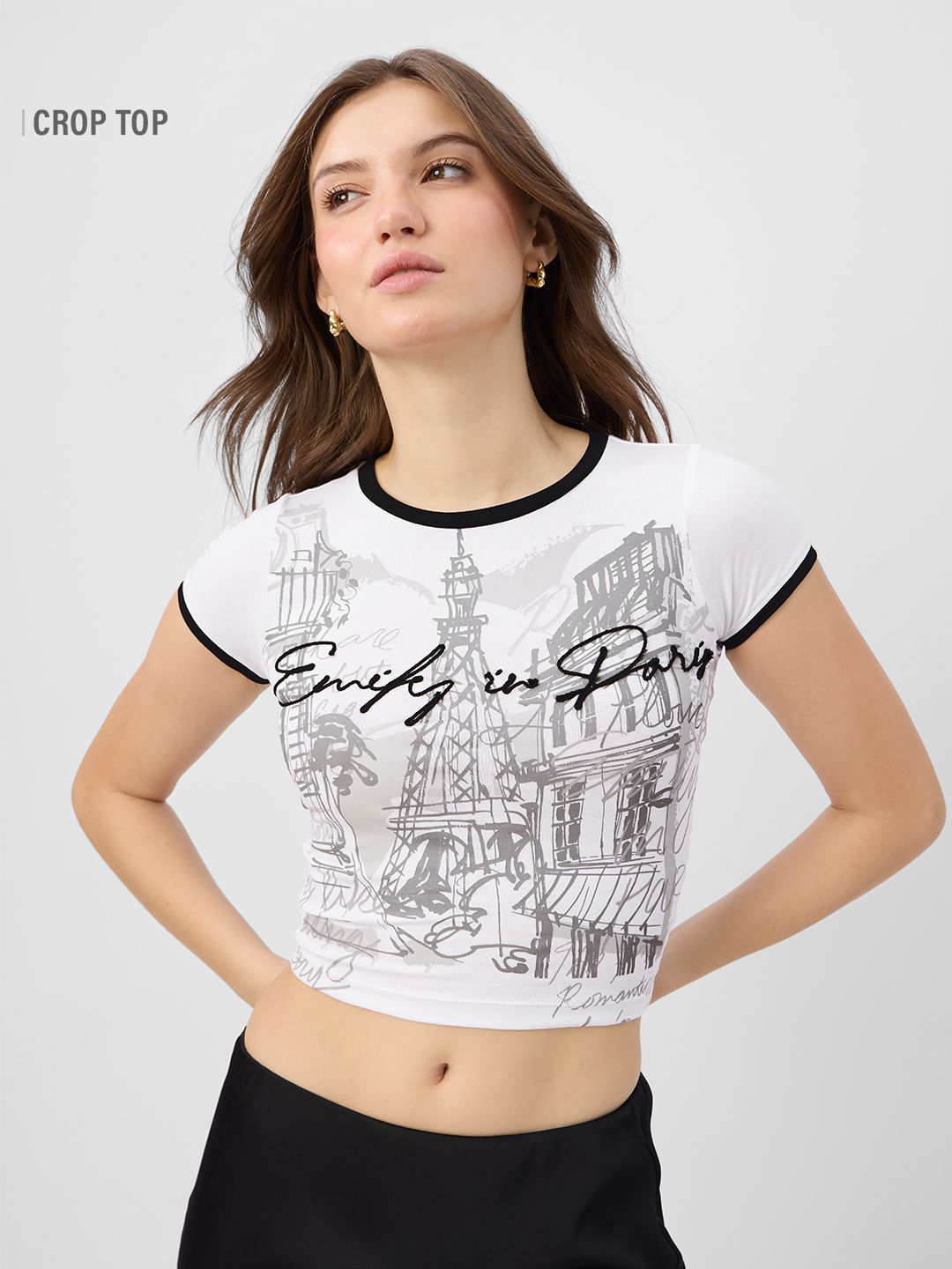 Buy Emily In Paris: Parisian Chic Women Cropped Tops Online