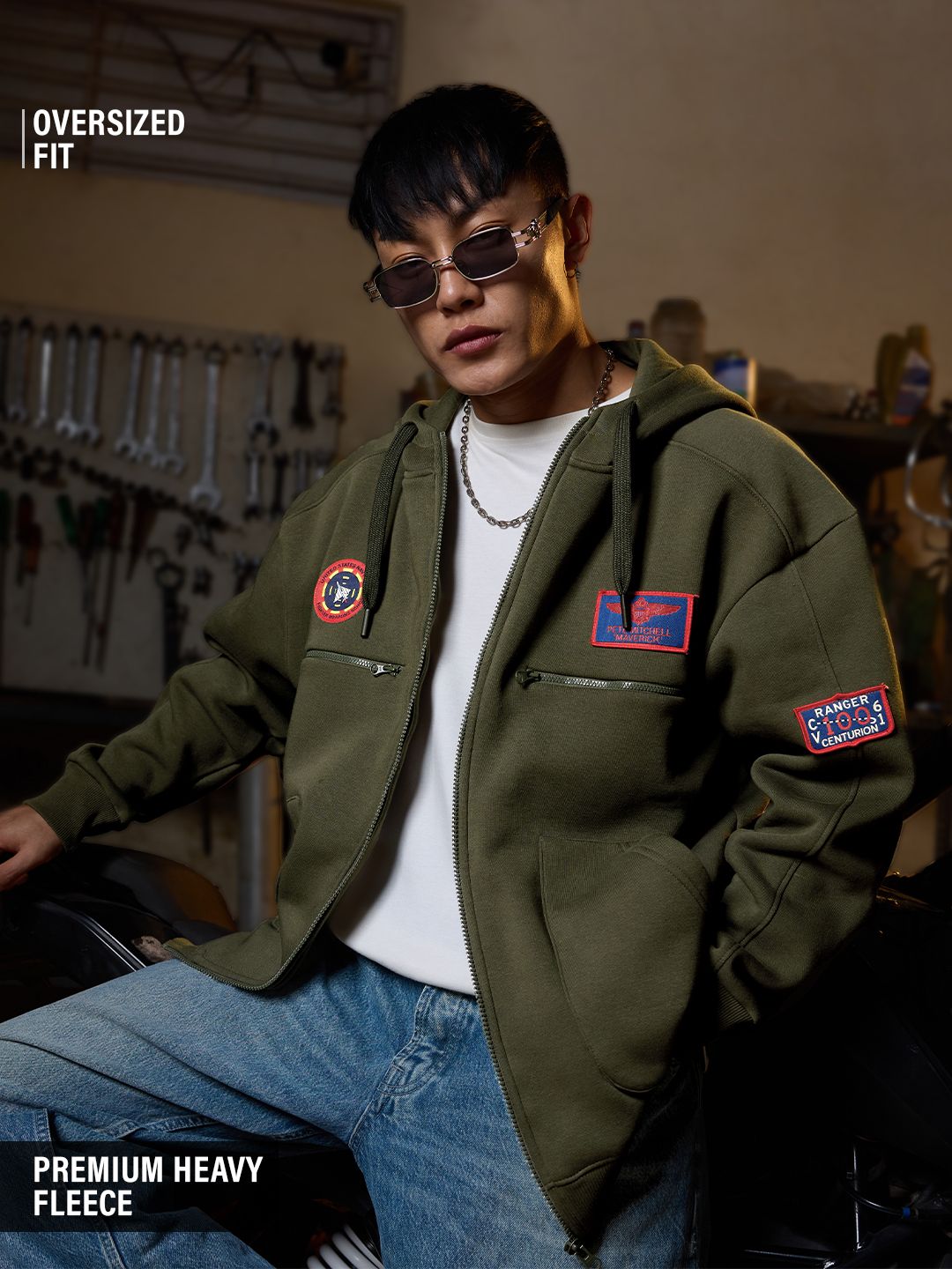 Buy Top Gun: Air Marshal Men Oversized Hoodie Online
