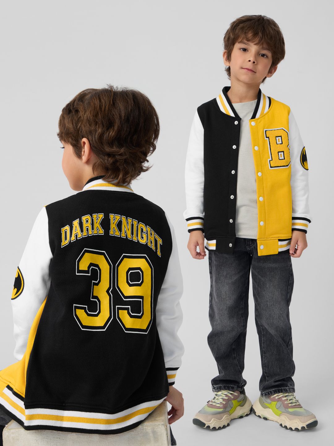 Buy Batman: 39 Boys Cotton Varsity Jackets online at The Souled Store.