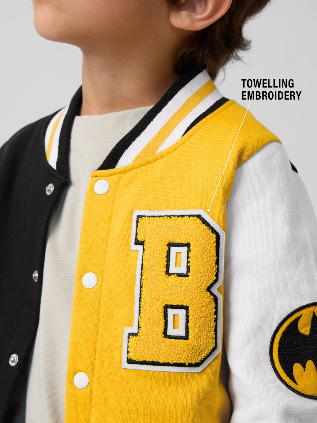 Buy Batman: 39 Boys Cotton Varsity Jackets online at The Souled Store.
