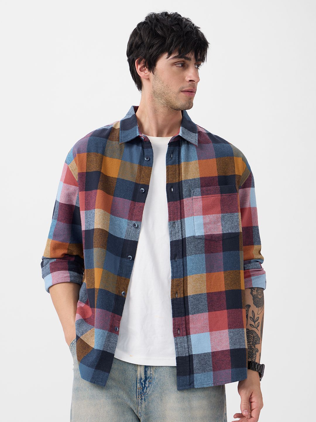 Buy Plaid: Spectrum Shirts for Men Online