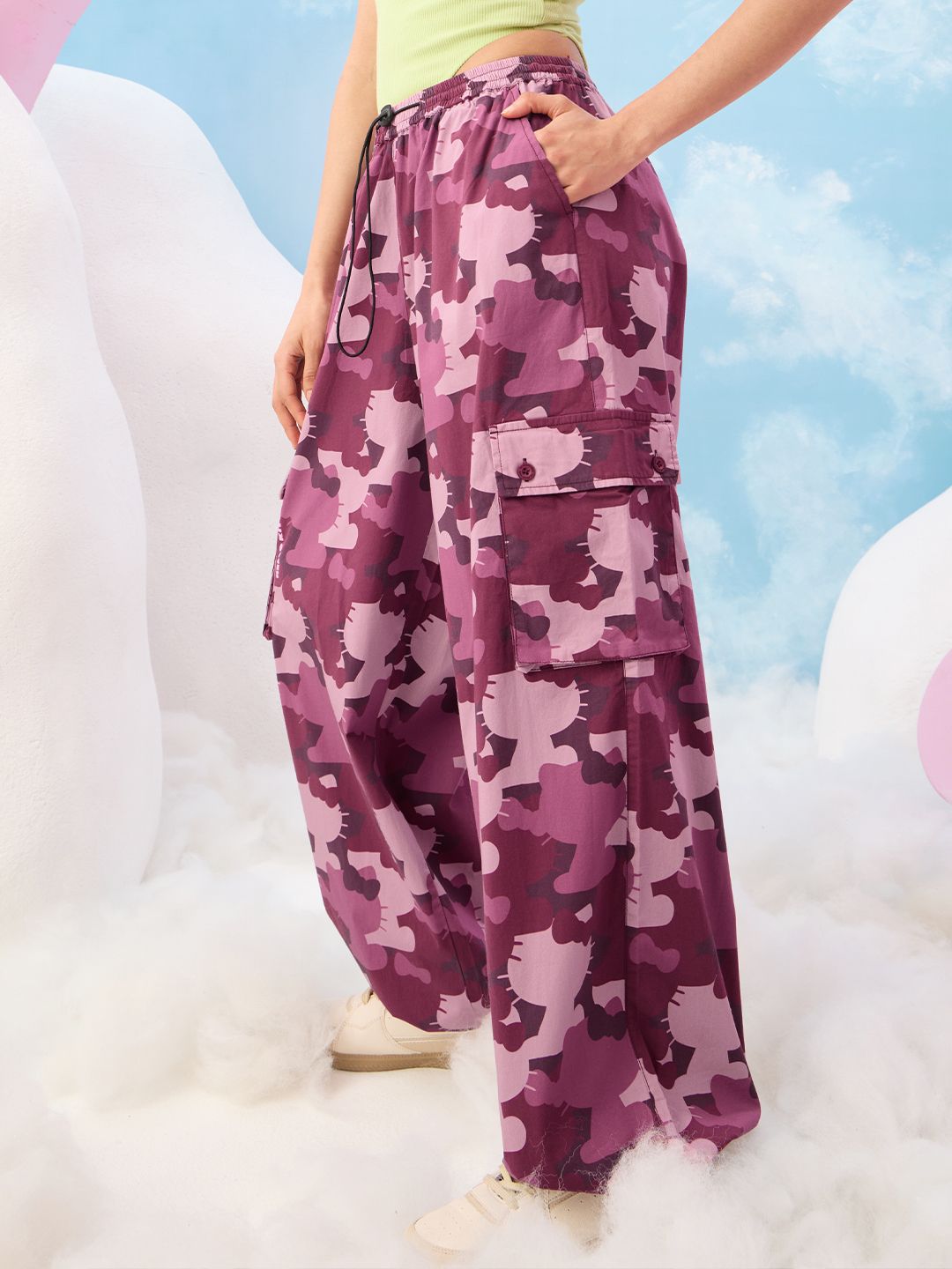 Buy Hello Kitty: Pink Camo Women Pants Online