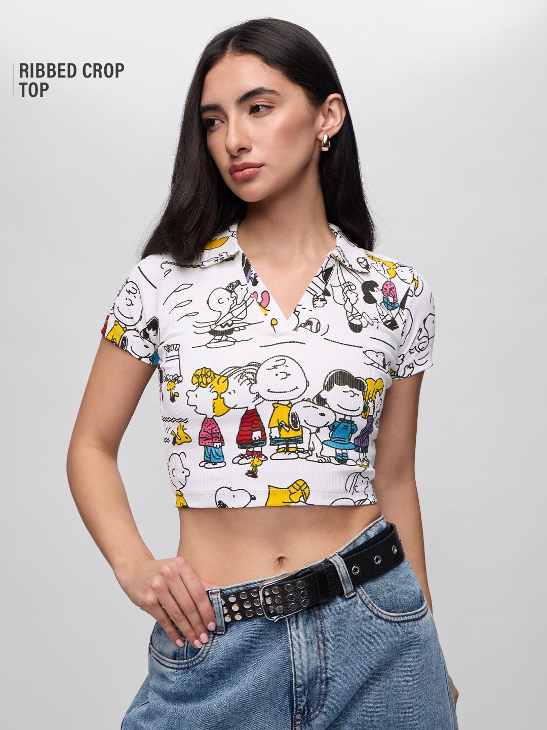 Buy Peanuts: Playtime Women Cropped Polos online at The Souled Store.