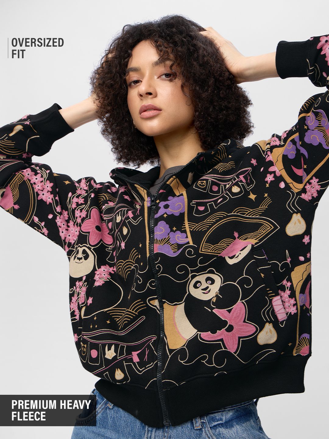 Buy Official Kung Fu Panda: Warrior Women Oversized Hoodie Online