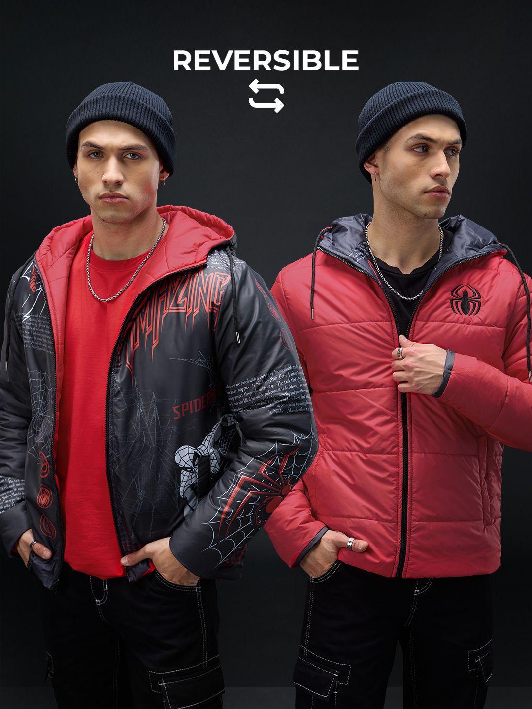 Buy Spider-Man: The Suit Mens Puffer Jacket Online