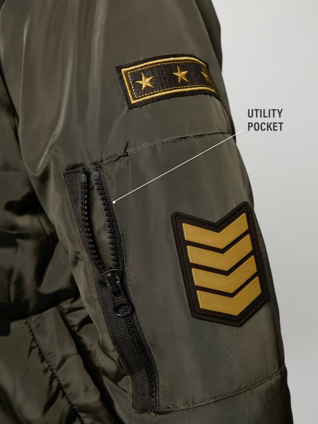 Buy Bomber Jacket: Souled Army Men Puffer Jackets Online