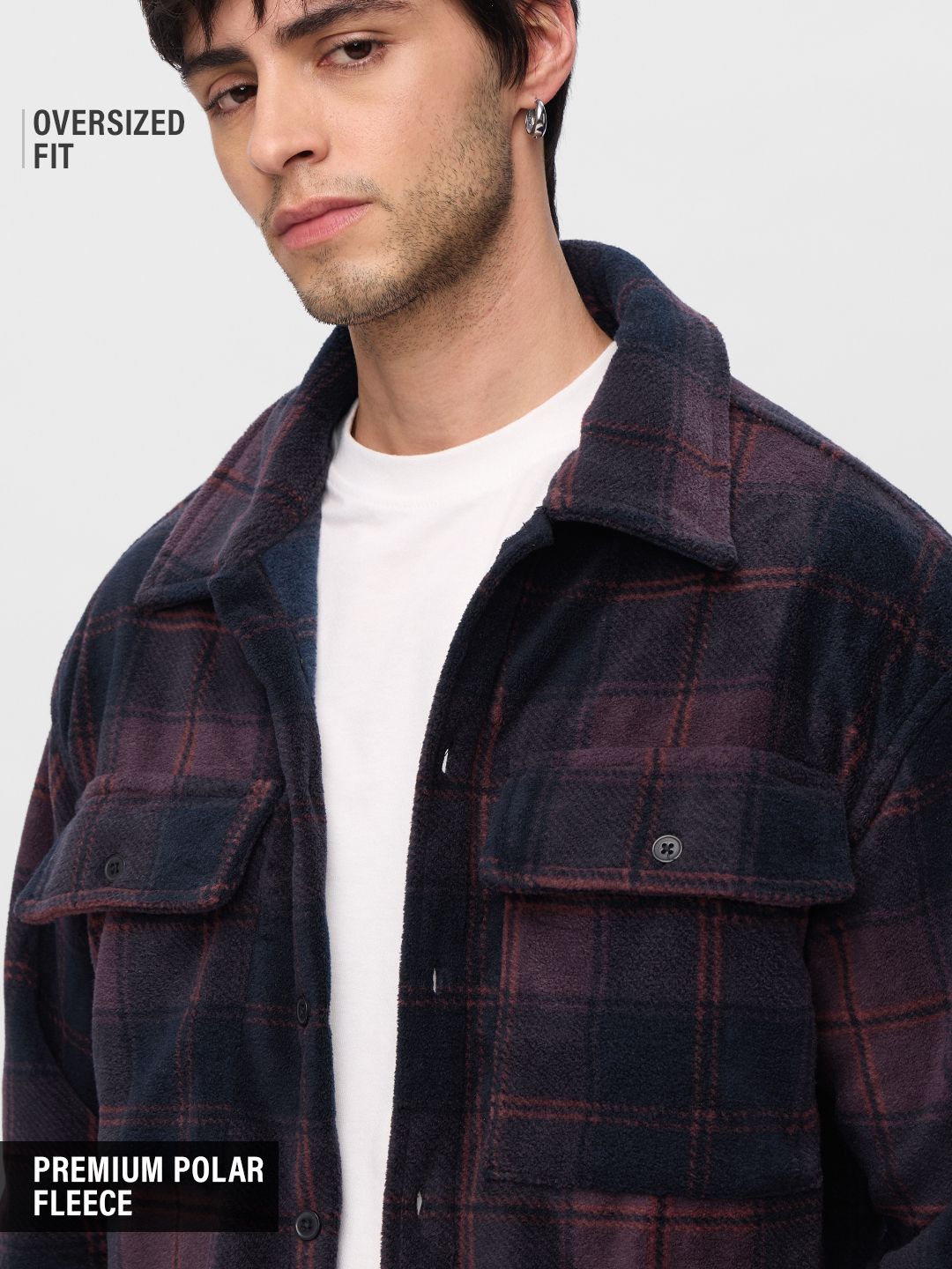 Buy Plaid: Sapphire Men Shackets