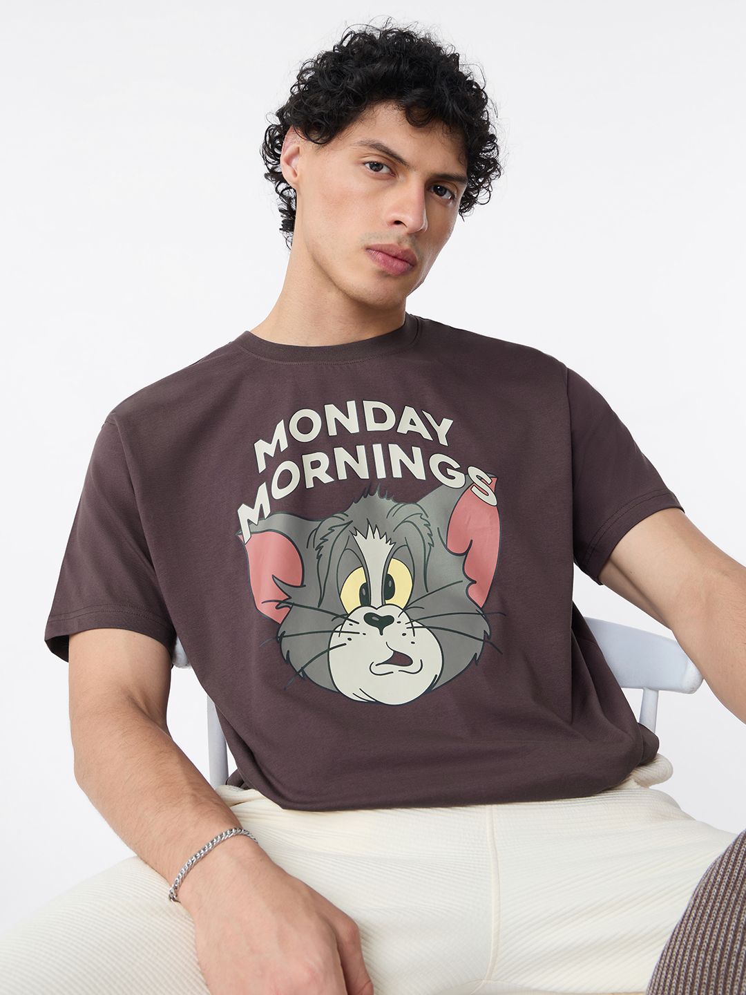 Buy Tom & Jerry: Monday Morning Oversized T-Shirts Online