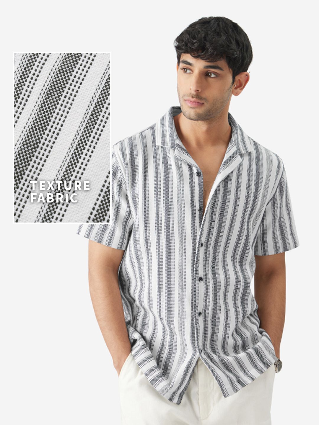 Buy TSS Originals: Monochrome Stripes Printed Shirts Online