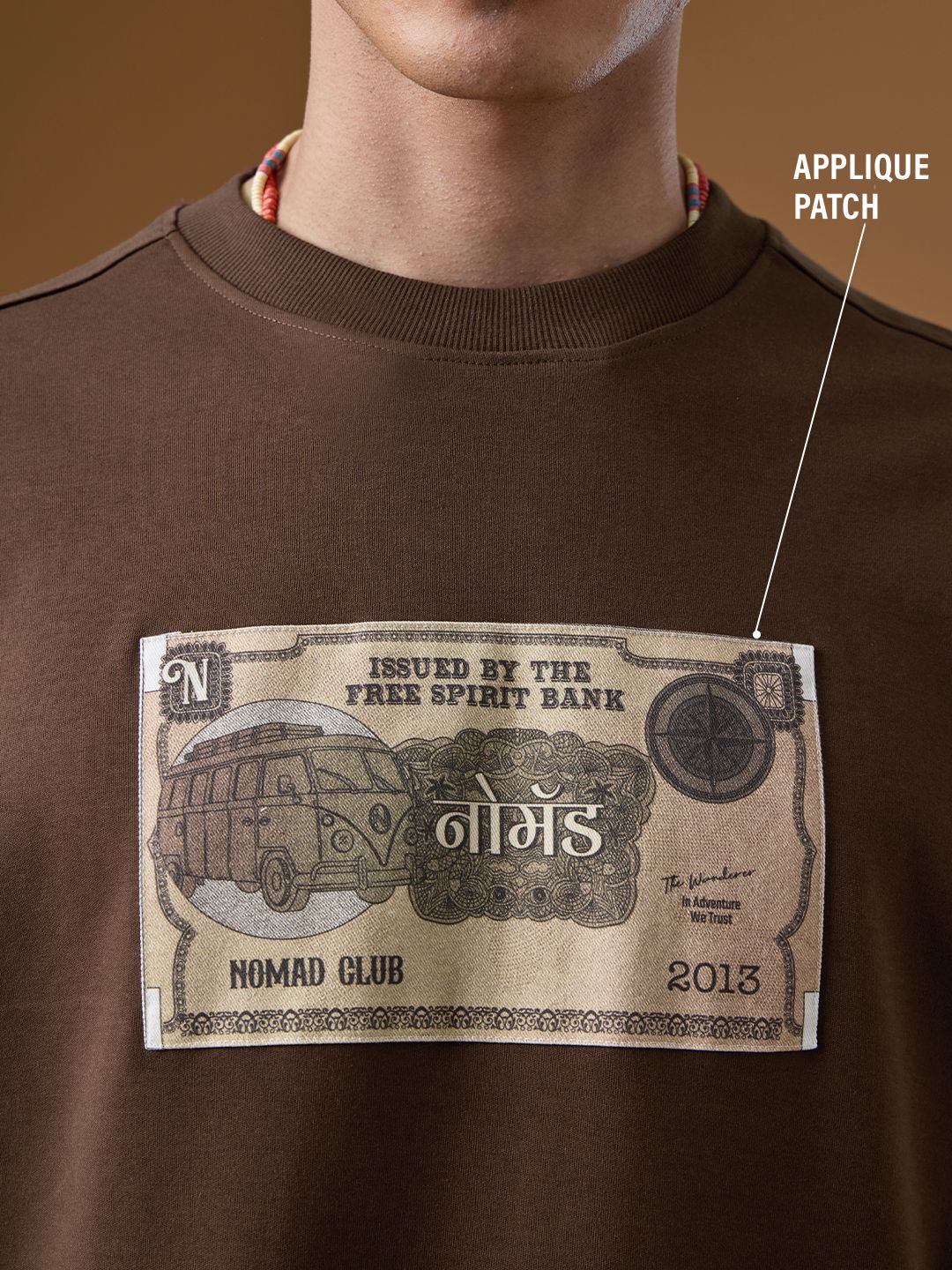 Buy Nomad: Retro Rupee Oversized T-Shirts Online