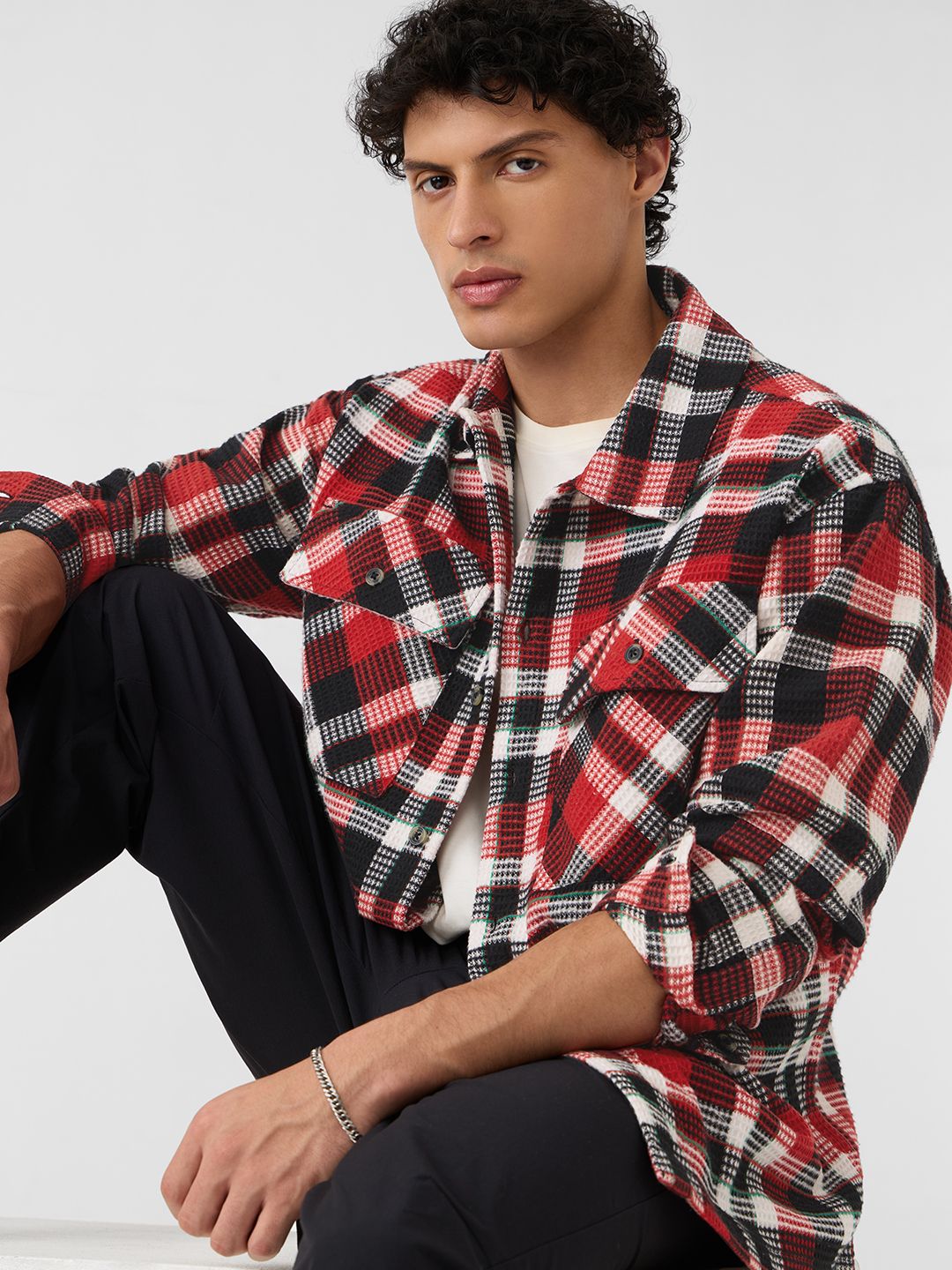 Buy Plaid Shacket: Volcano Men Shackets Online