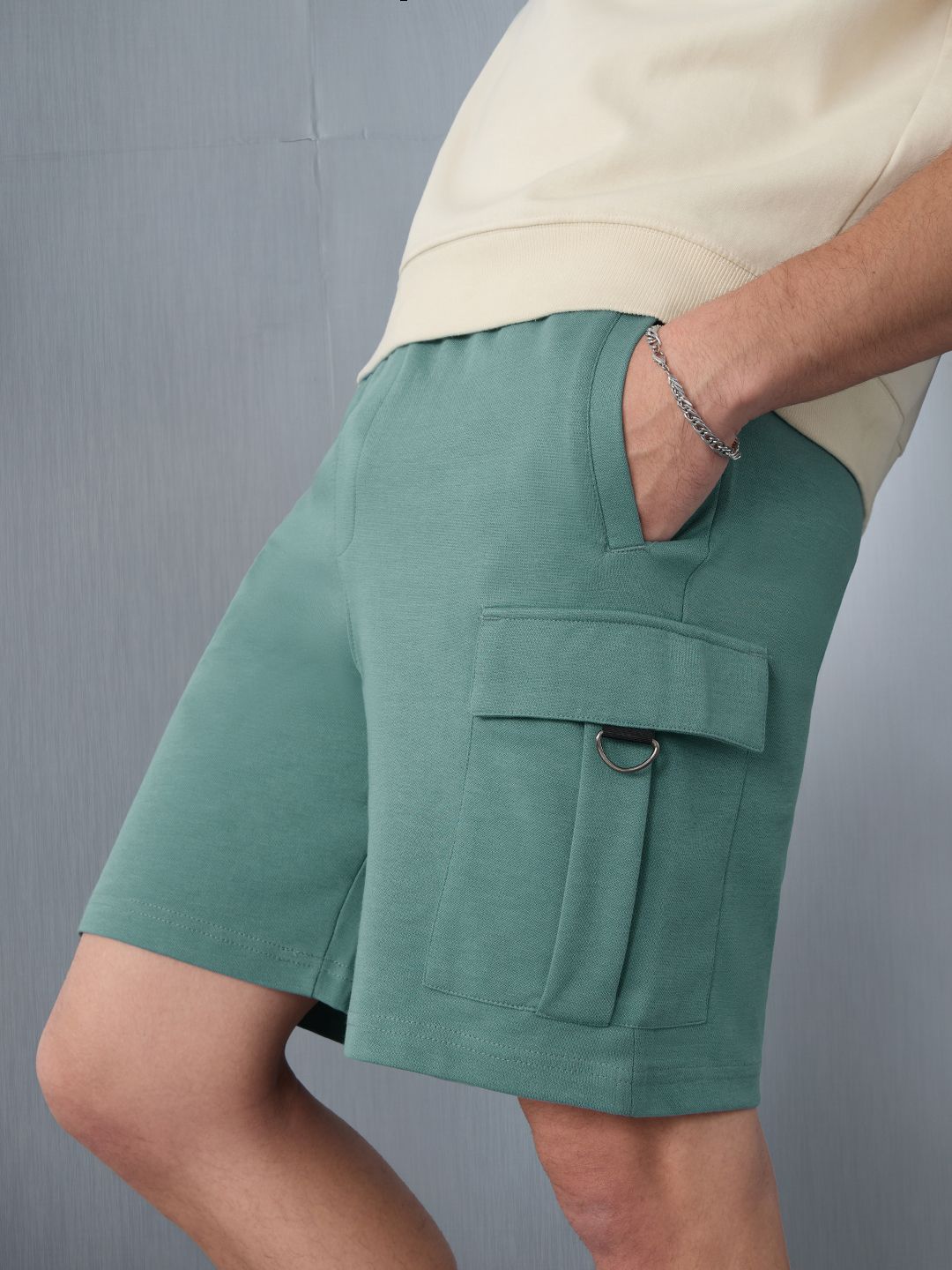 Buy Solids: Sea Lettuce Men Cargo Shorts