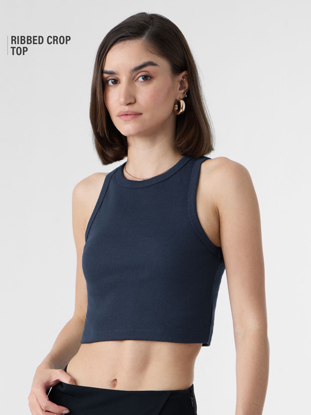 Buy Solids: Classic Navy Women Tank Top Online