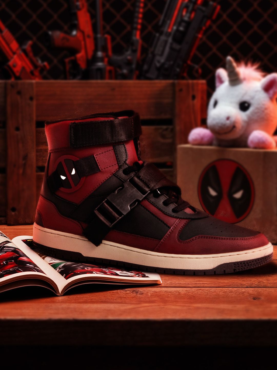 Buy Marvel: Deadpool x Wolverine Men's High Top Shoes Shoes Online at ...