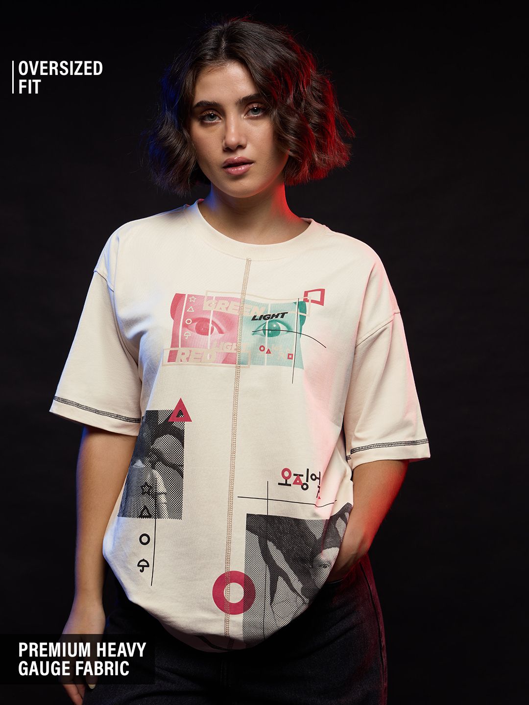 Buy Squid Game: Let's Play Women Boyfriend T-shirt Online at The Souled ...