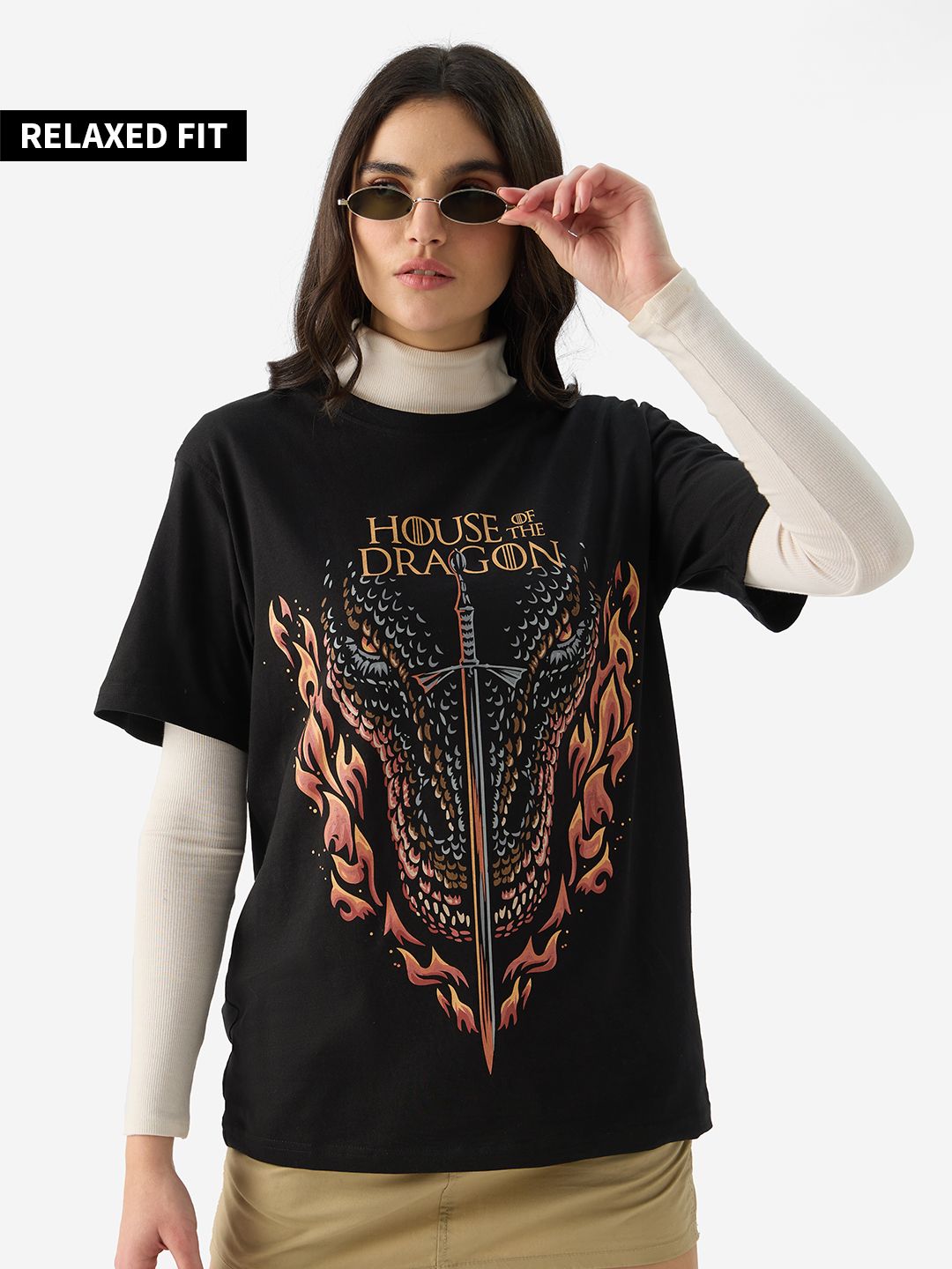 Buy House of the Dragon: Logo Women Tshirt Online