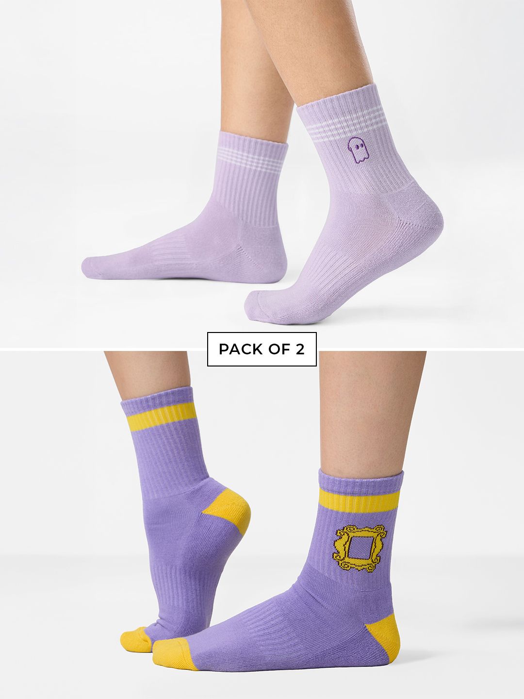 Buy Pastel Pack (Pack of 2) Unisex Socks