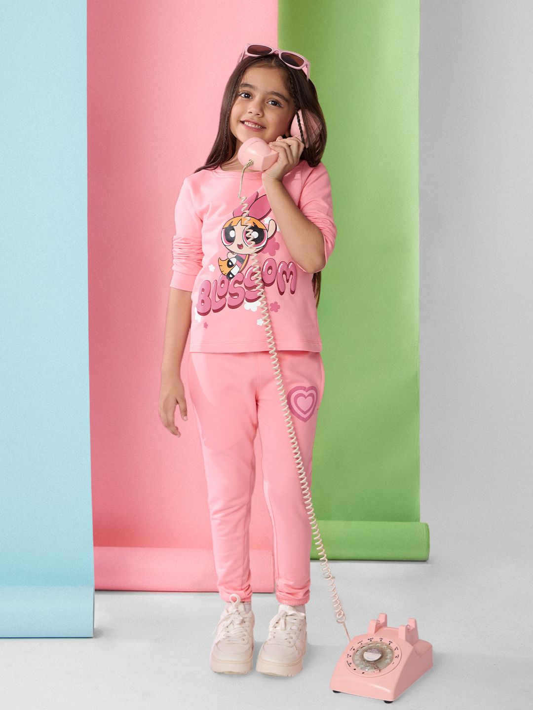 Powerpuff Girls: Girl Power Blossom Set Girls Cotton Co-ord Sets