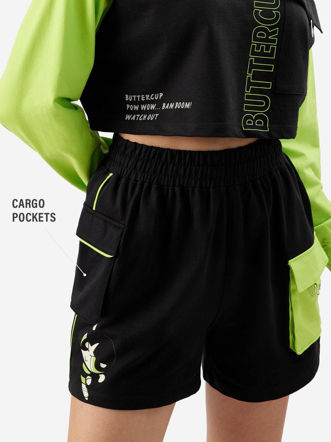 Powerpuff Girls: Buttercup Set Women Co-ord Sets price