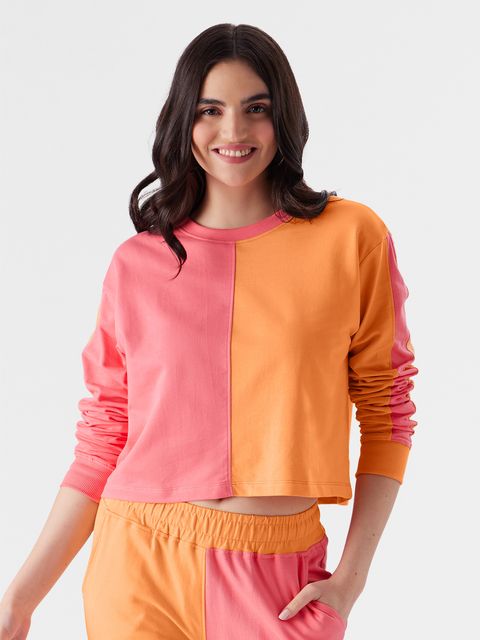 Buy Solids: Orange, Pink Colourblock Set Online