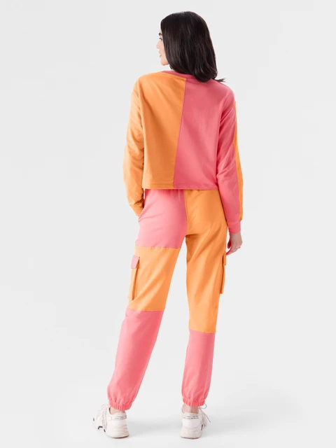Buy Solids: Orange, Pink Colourblock Set Online