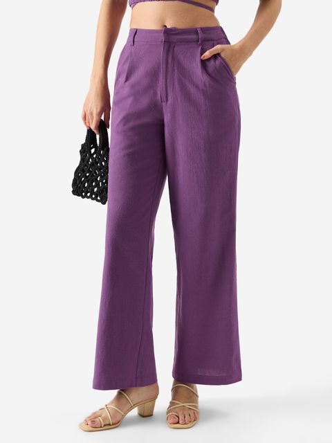 Solids: Plum Set Women Co-ord Sets price