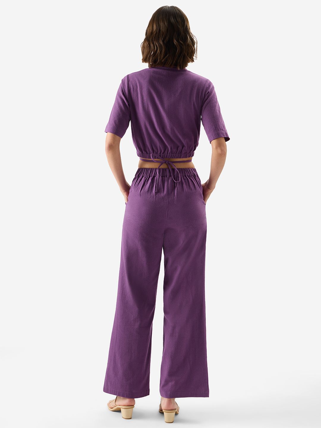 Buy Solids: Plum Set Women Co-ord Sets