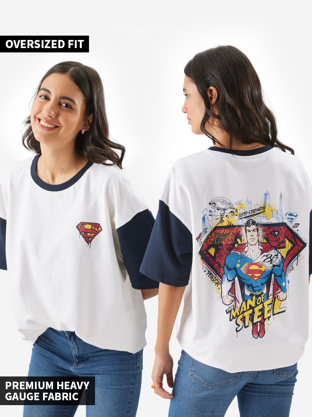 Buy Superman: The Man of Steel Boyfriend Tshirt Online