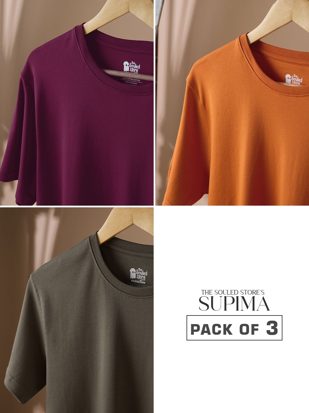 Buy Supima: Spiced Hues (Pack of 3)