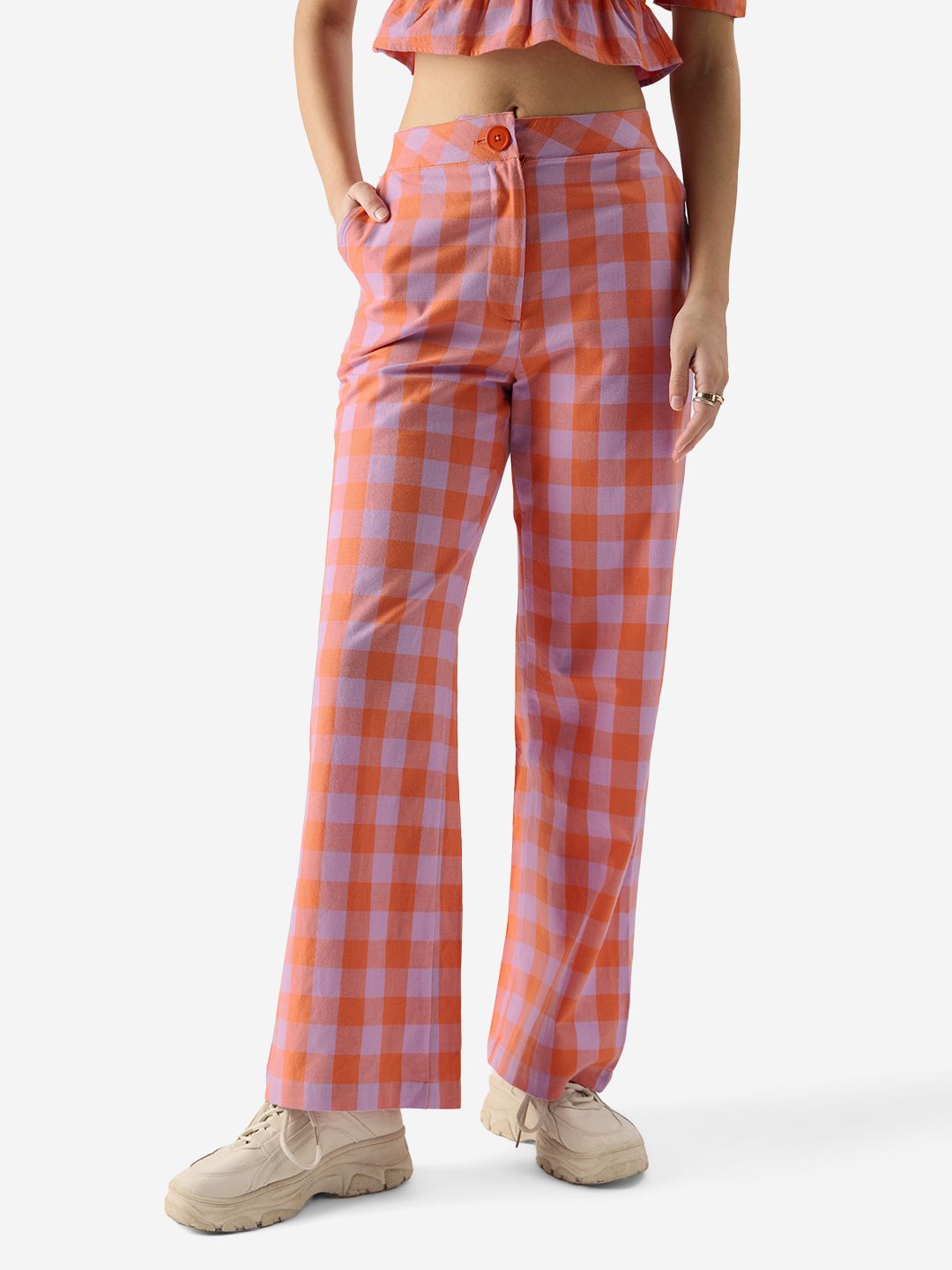 TSS Originals: Playful Plaid Set Women Co-ord Sets price