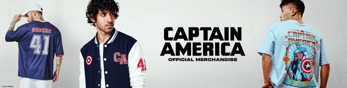 Buy Official Captain America Merchandise online | The Souled Store