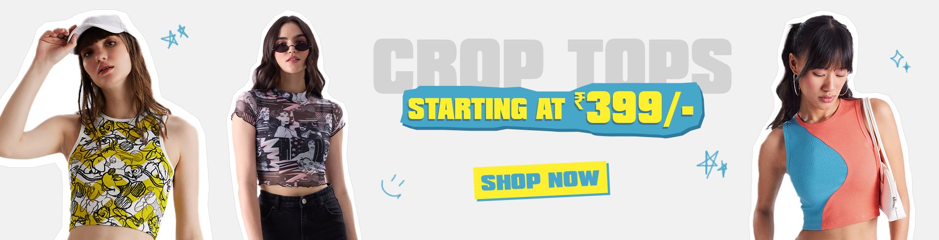 Buy Crop Tops Starting 399 Online