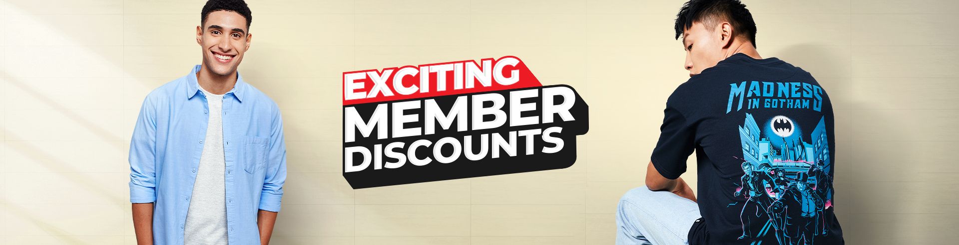 Exciting Member Discounts Men