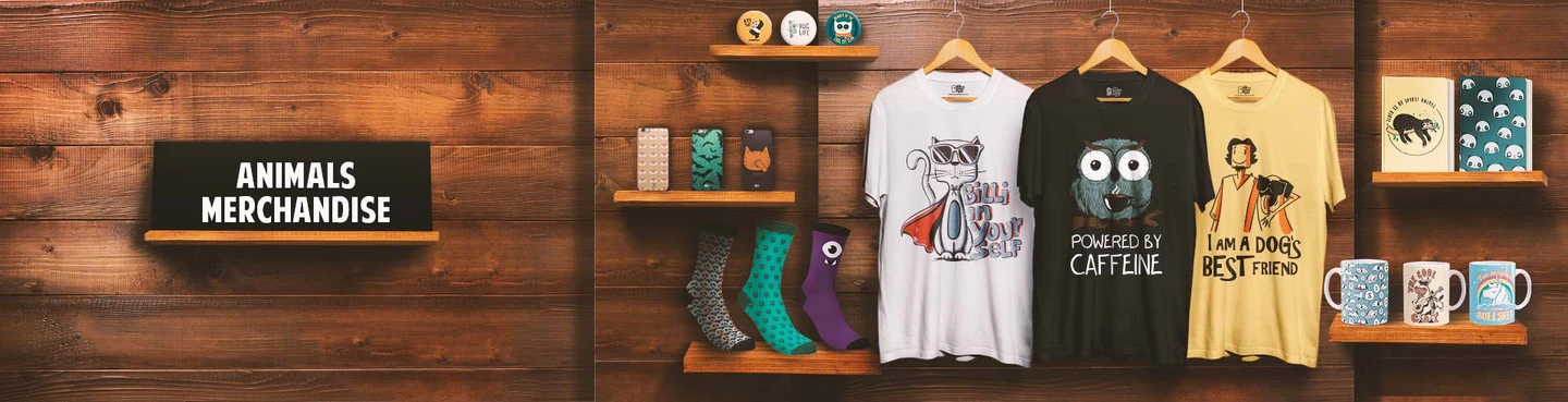 Buy Animal printed T-shirts and other Merchandise online exclusively at ...