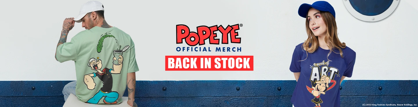 Popeye Merchandise - Buy Offical Popeye Merchandise Online | The Souled ...